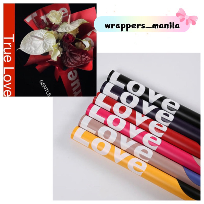 20pcs Solid TrueLove Wrappers Flower Bouquet Wrapping Paper (waterproof ...