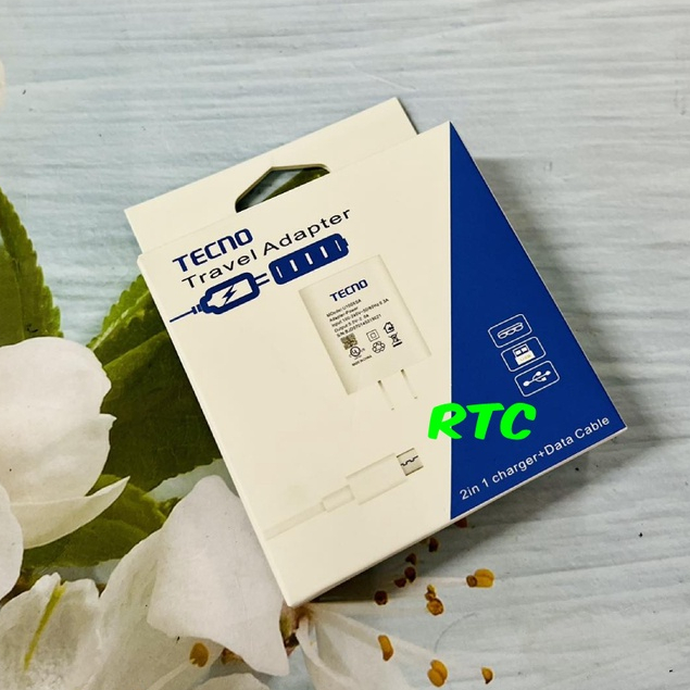 Tecno ./itel Travel Charger 2in1 Data Cable Fast Charger Micro Android ...