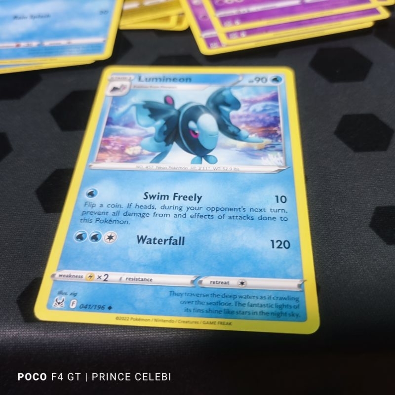 Pokemon TCG - C/UC - Finneon / Lumineon | Shopee Philippines