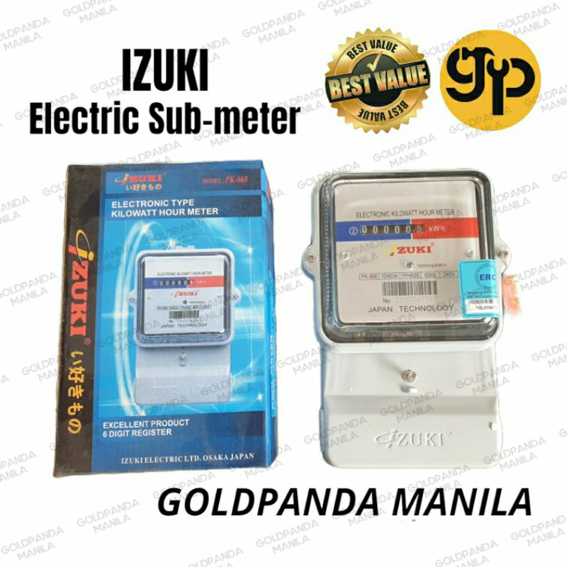 Izuki Electric Sub-meter, better than Safari, analog sub meter | Shopee ...