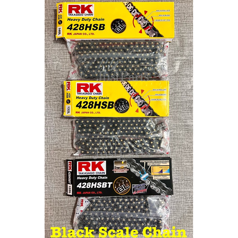 RK BLACK SCALE CHAIN SUPER HEAVY DUTY CHAIN 415 HSB | 428HSB Made in ...