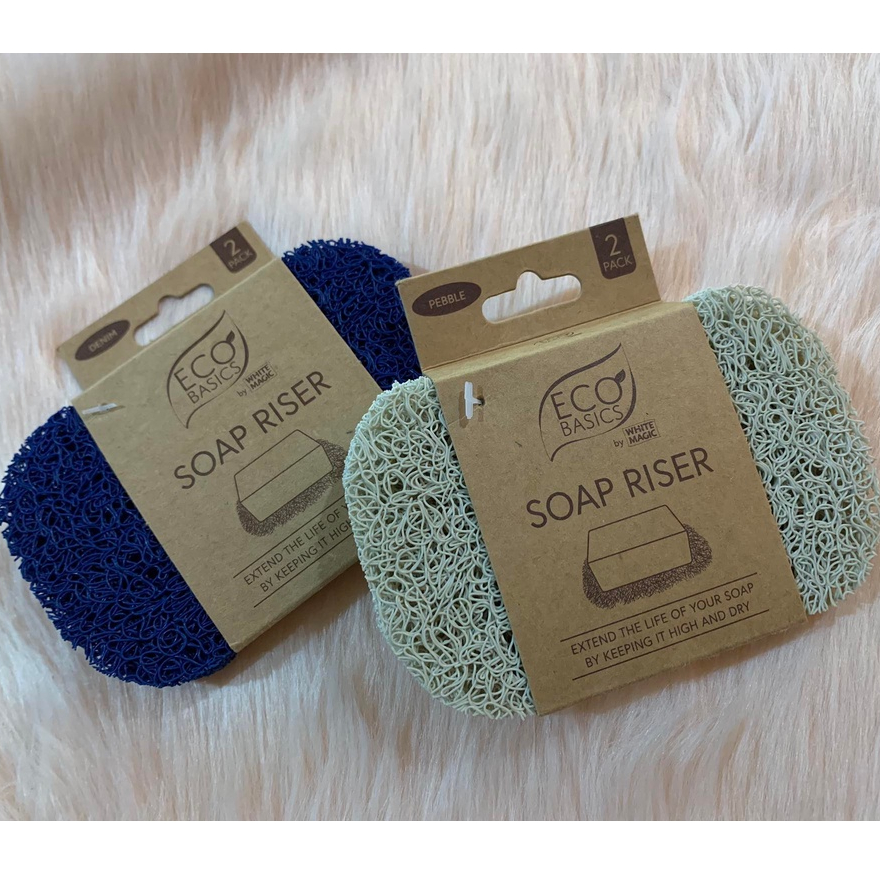 ECO BASICS Soap Riser- Pebble and Denim | Shopee Philippines