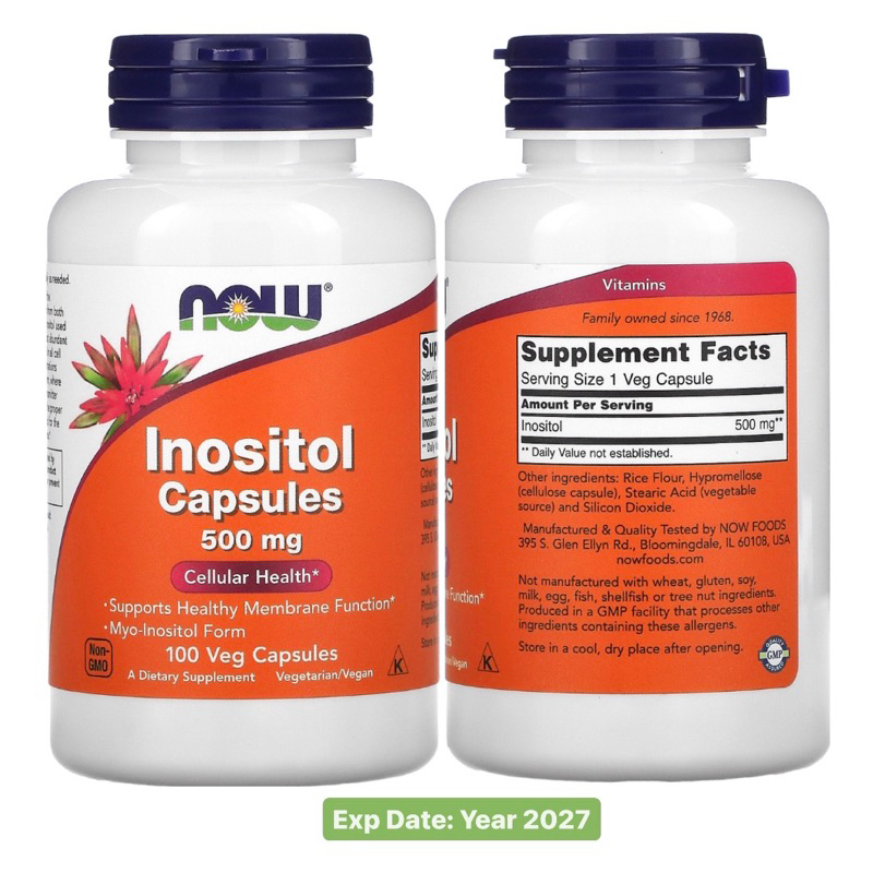 [ONHAND] Inositol Now Choline and Inositol PCOS Supplement | Shopee ...