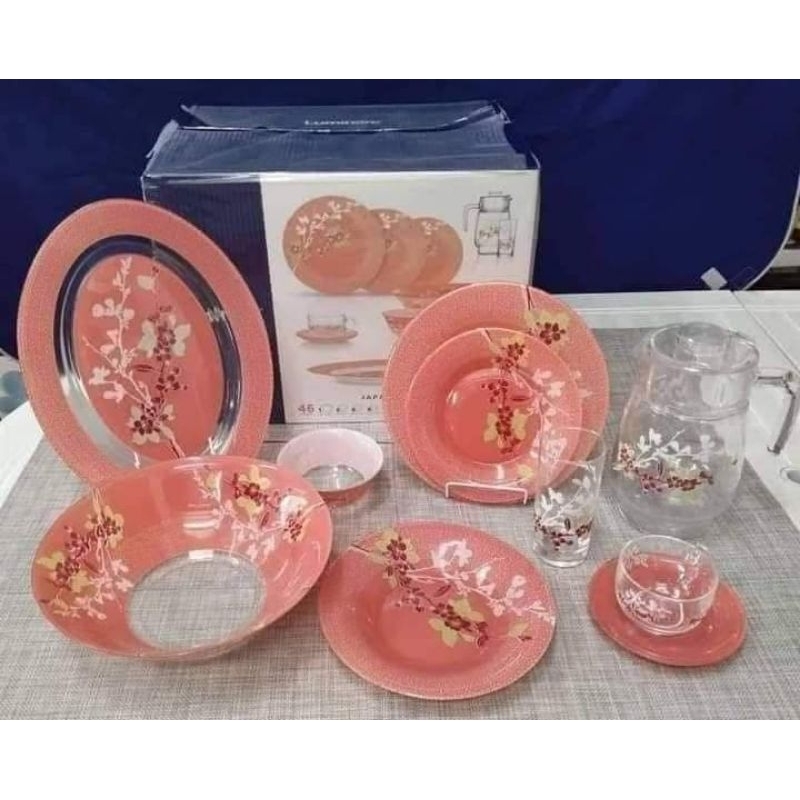 LUMINARC PLATE SET 46 PCS MADE IN UAE | Shopee Philippines