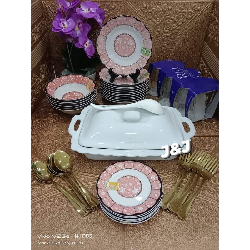 JAPANESE DINNER PLATE SET BABASAGIN | Shopee Philippines