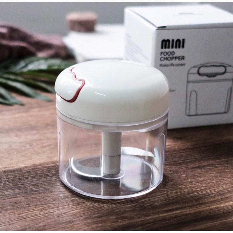 Mini Food Chopper Hand Pull Garlic Grinder Onion Ginger Masher Shredder ...