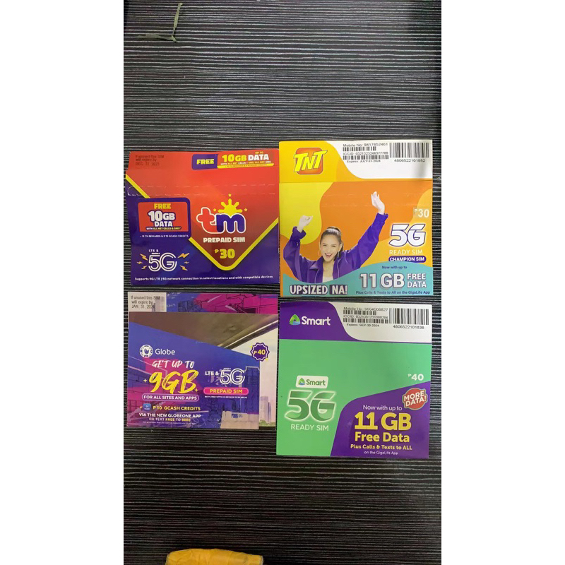 Smart 5G TNT 5G TM 5G Globe 5G Upgrade Sim Card | Shopee Philippines