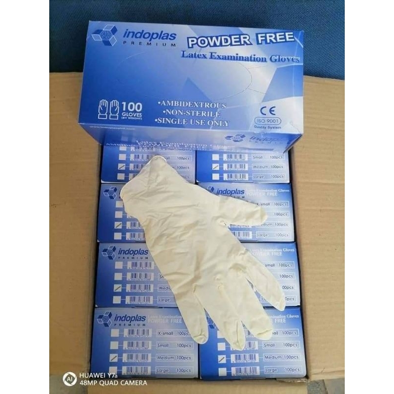 INDOPLAS LATEX Examination Gloves XS,S,M,L | Shopee Philippines