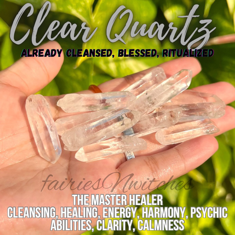 1 piece Clear Quartz Crystal natural rough Point pocket stone | Shopee ...