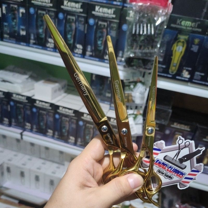 Germany Cutting Scissors Gold Stainless Steel Scissors 440c Steel High ...