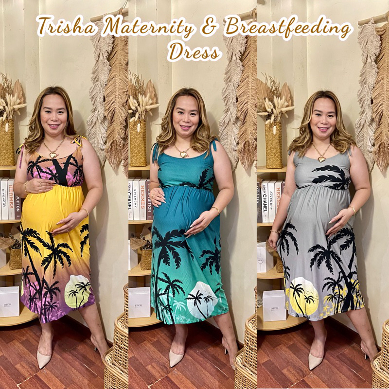 TRISHA MATERNITY & BREASTFEEDING DRESS | PRETTY PREGGY BY RITCHROX RTW ...