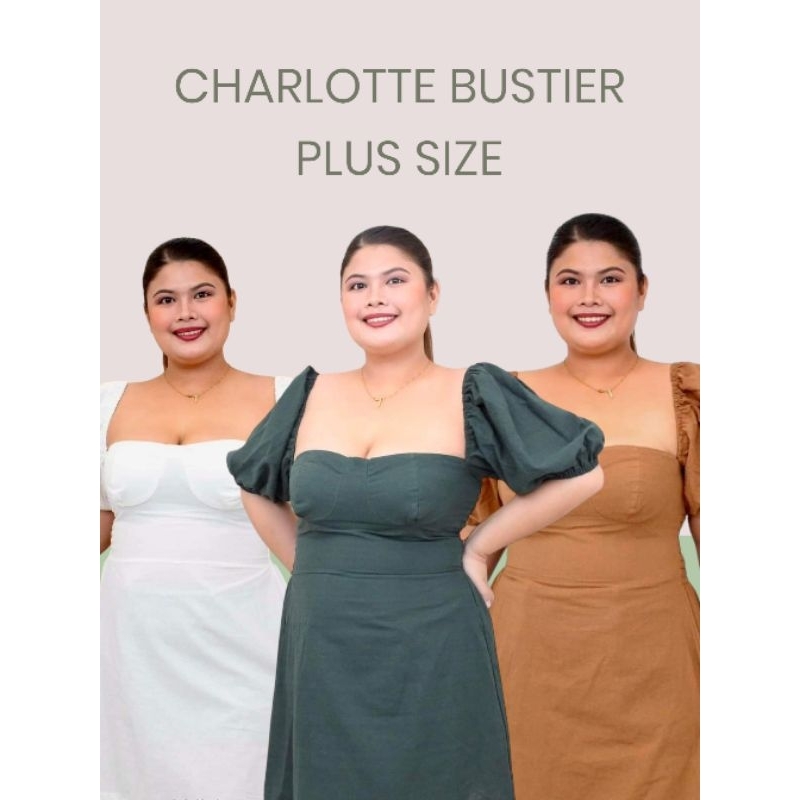 CHARLOTTE BUSTIER IN PLUS SIZE/ CROWDS FAVORITE | Shopee Philippines
