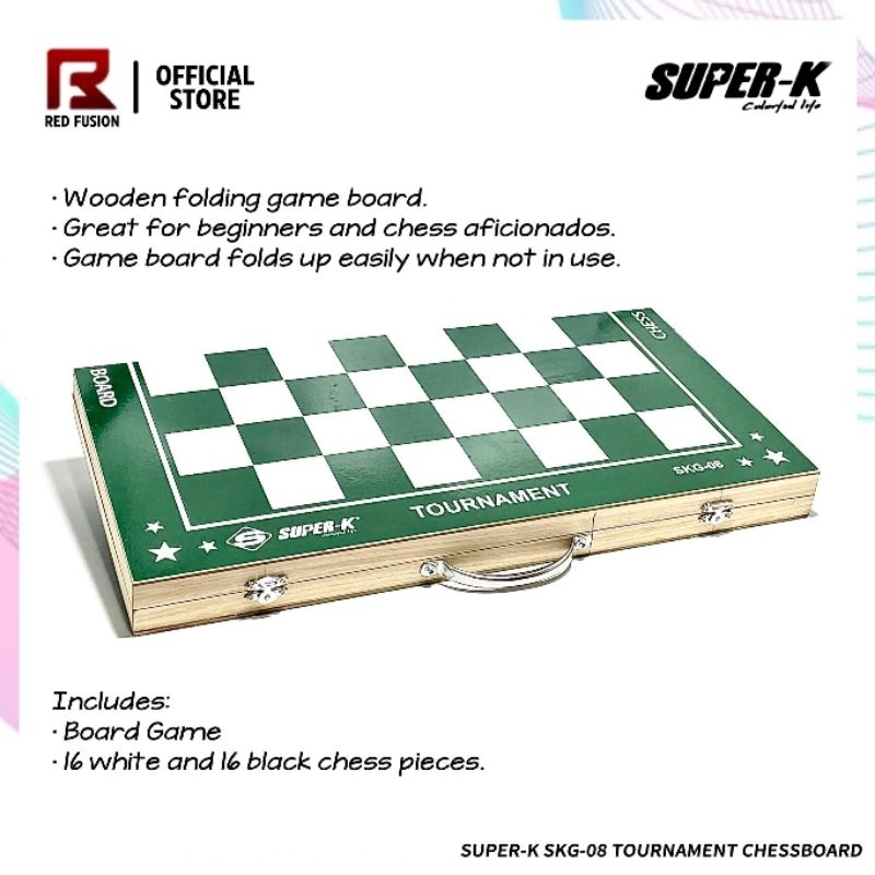 Super-K SKG-08 Tournament/Medium Chessboard | Shopee Philippines