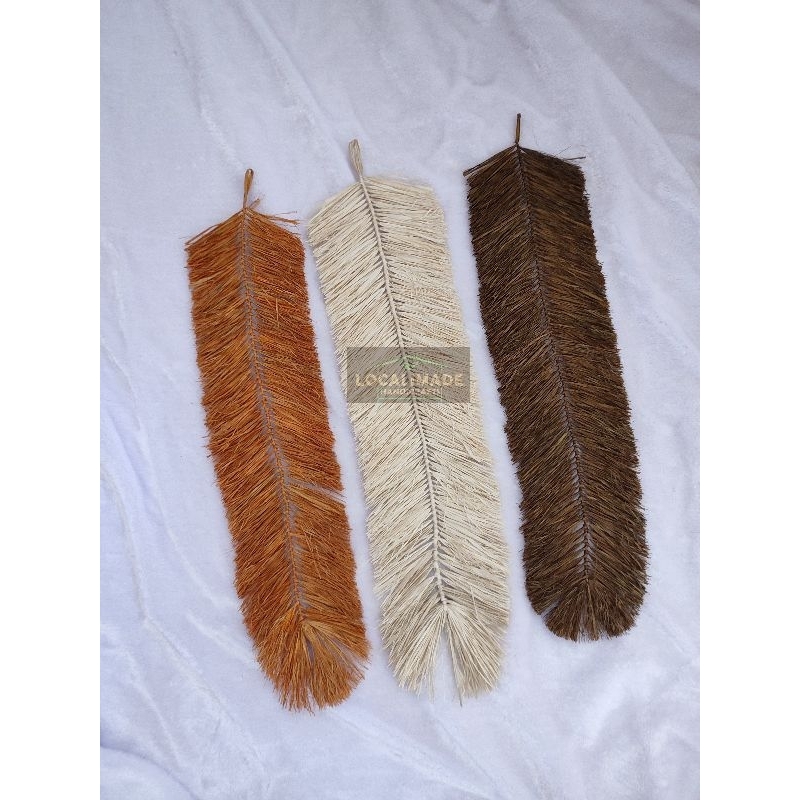Aesthetic Raffia Feather/ Leaf Wall Decor / Raffia Wall Decor | Shopee Philippines