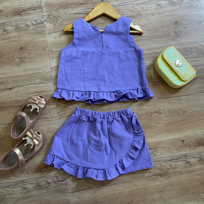 (NEW PRINTS 01.27) Girls Raffle Top and Skort terno (1-7yo) | Shopee Philippines