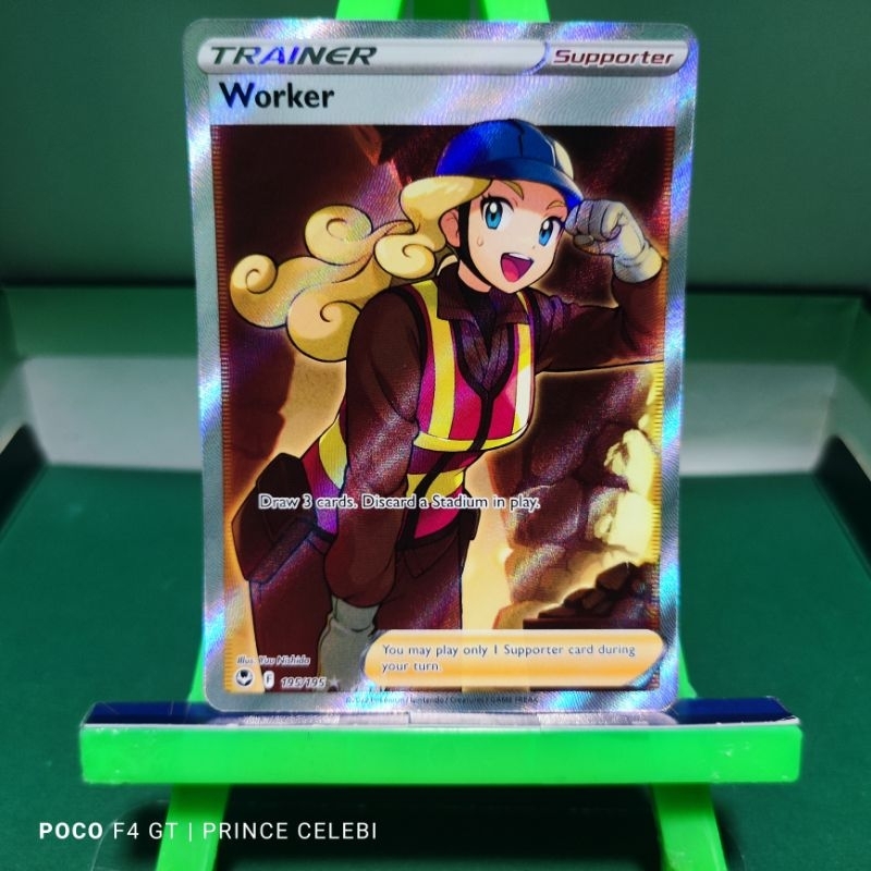 Pokemon TCG - Worker Full Art | Shopee Philippines