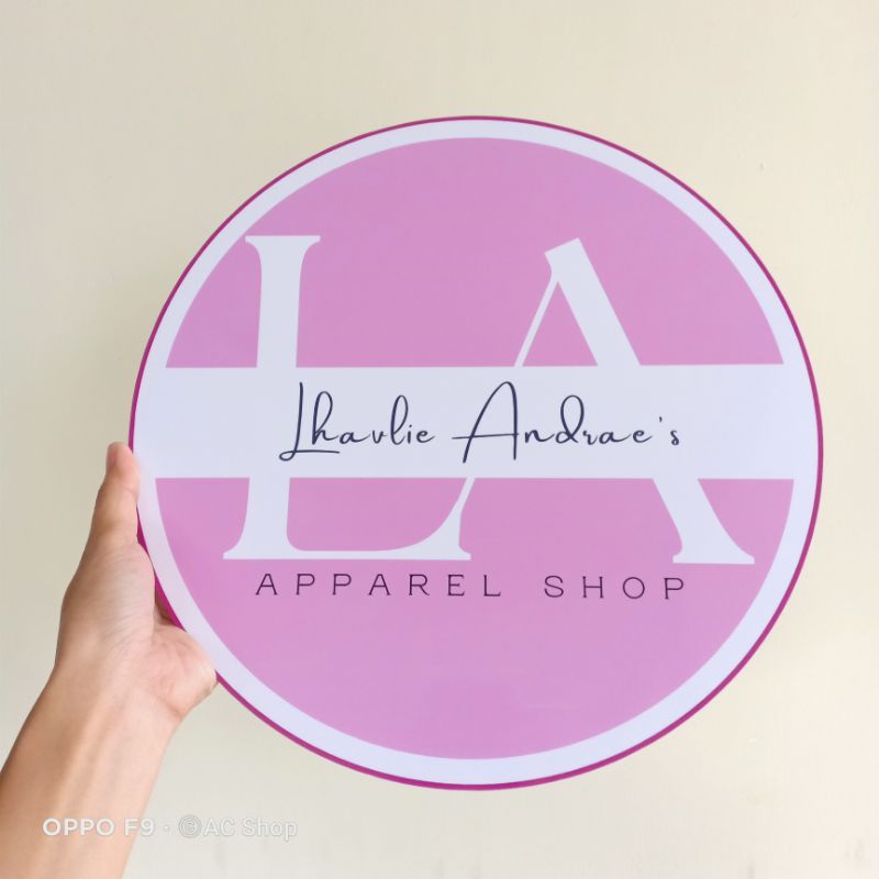12inches Sintra Board Logo Customized Circle | Shopee Philippines