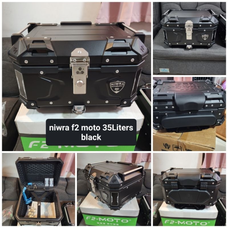 35 liters alloy topbox niwra f2moto ,raptor | Shopee Philippines