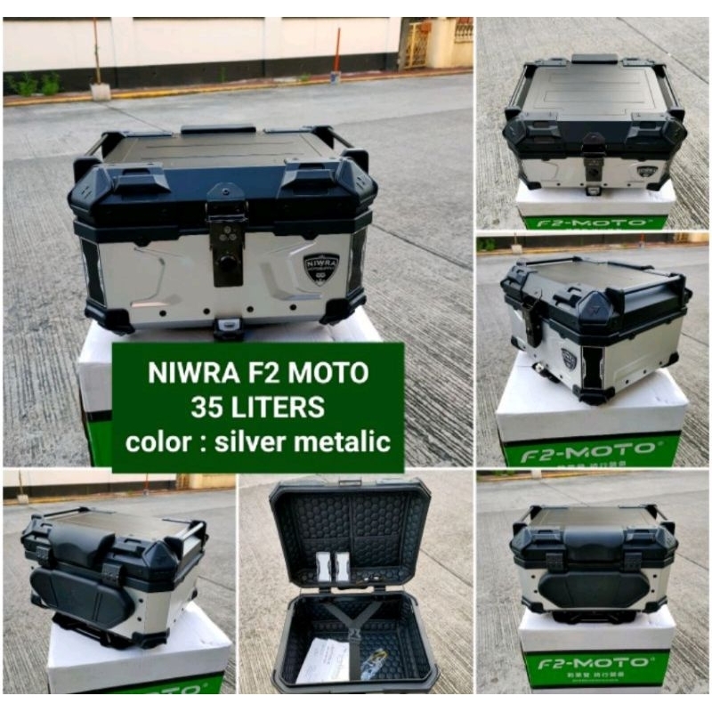 35 liters alloy topbox niwra f2moto ,raptor | Shopee Philippines