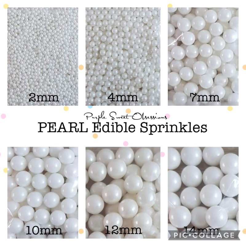 Sugar Pearls / Edible Pearl Dragees / Candy Sprinkles for Cake ...