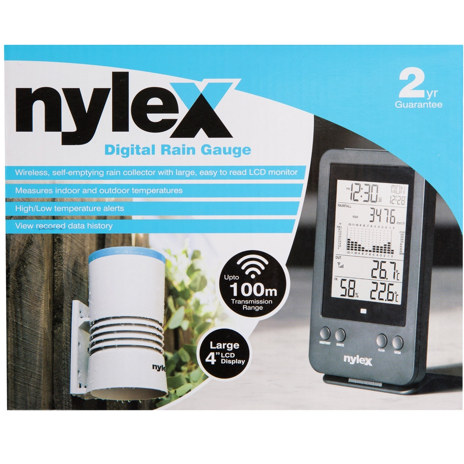 NYLEX Digital Rain Guage Large LCD Display ( MOHWC ) | Shopee Philippines