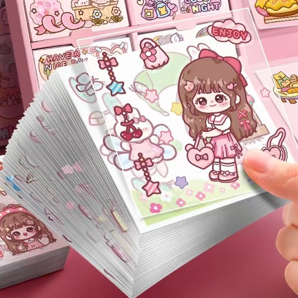 10 PCS Stickers Pack Colorful Waterproof Handbook Stickers Cute DIY ...