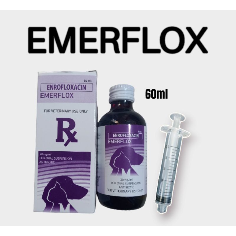 Emerflox Enrofloxacin 60ml | Shopee Philippines