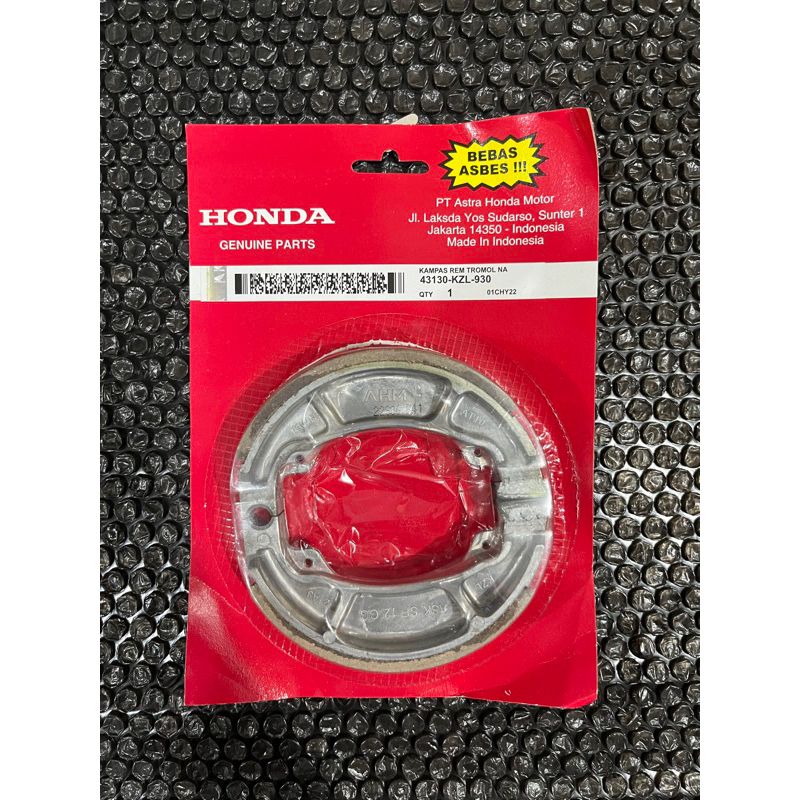 HONDA Genuine Brake Shoe for Click / Beat / PCX / Airblade / Zoomer ...