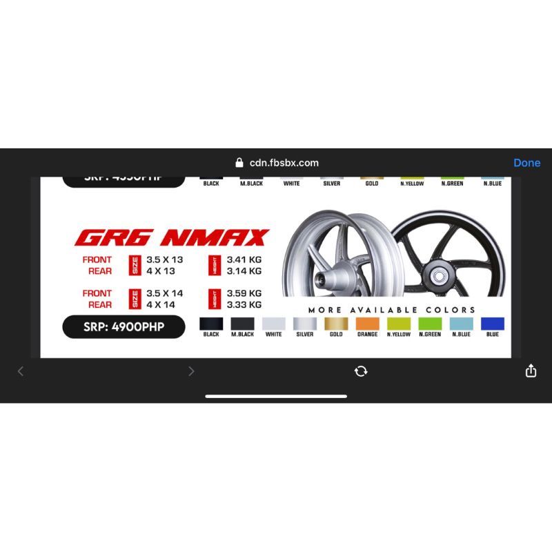 Nmax v2 (2020) GREN Mags (3.50 x 4.00) 13" & 14" | Shopee Philippines