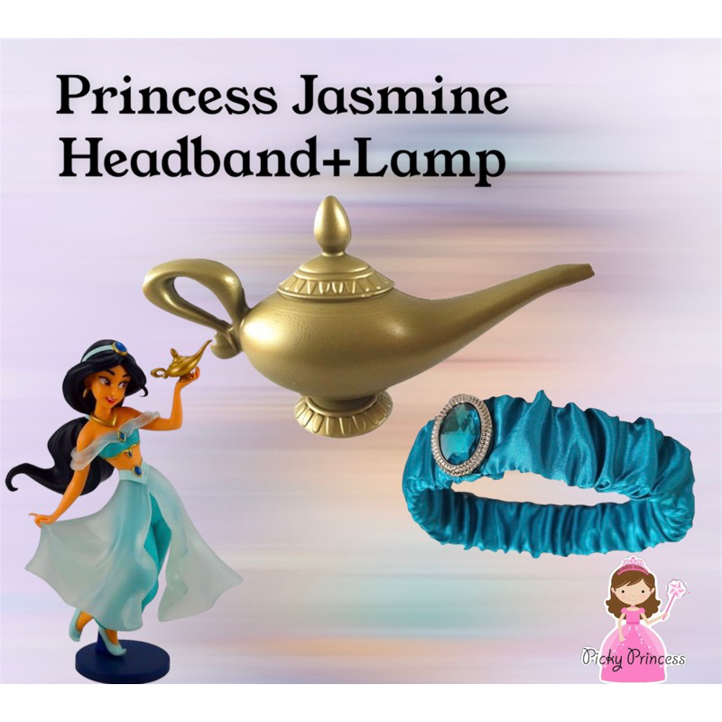 disney princess Jasmine accessories headband aladdin jasmine wig lamp ...