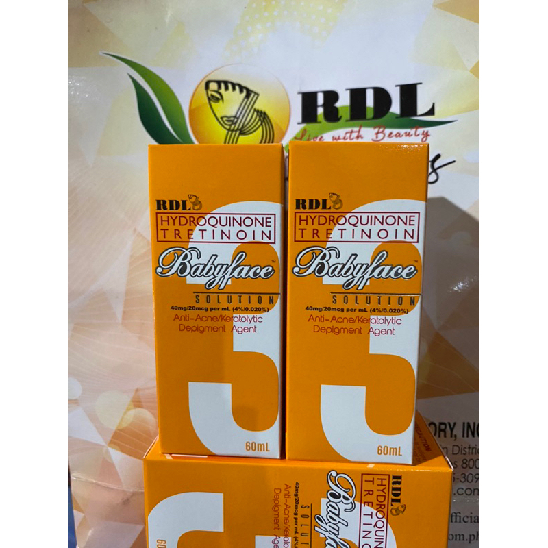 RDL BABYFACE SOLUTION #1,2,3 60ML & 30ML | Shopee Philippines