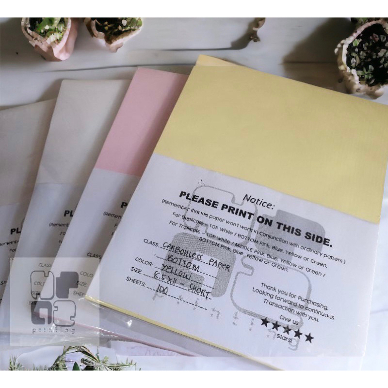 MAESTRO CARBONLESS PAPER 2-3ply READY TO USE with FREE FRONT AND BACK ...