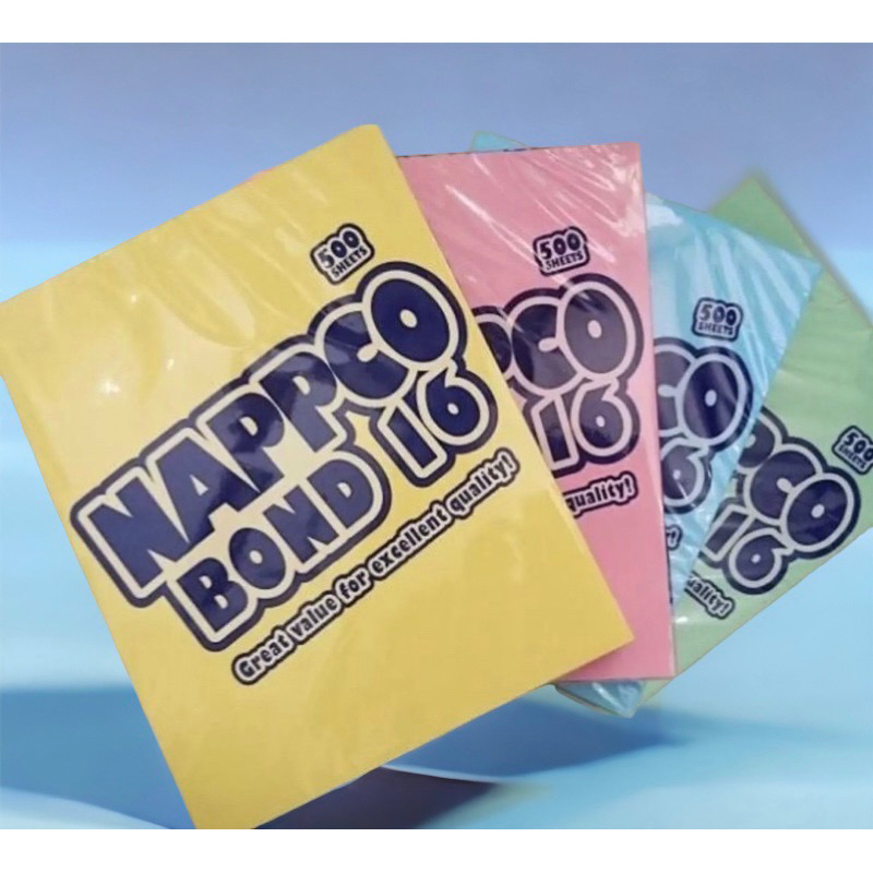PILOT / NAPPCO Colored bond - 56gsm - Per ream | Shopee Philippines