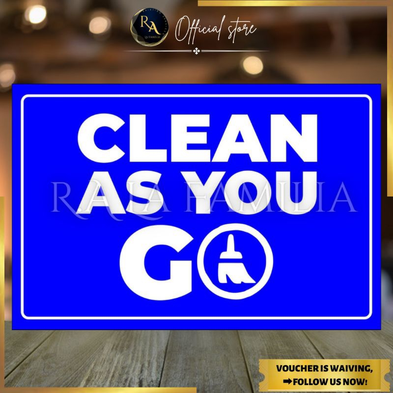 R.A CLEAN AS YOU GO SIGNAGE. WATERPROOF | HIGH GLOSS FINISH | HIGH ...