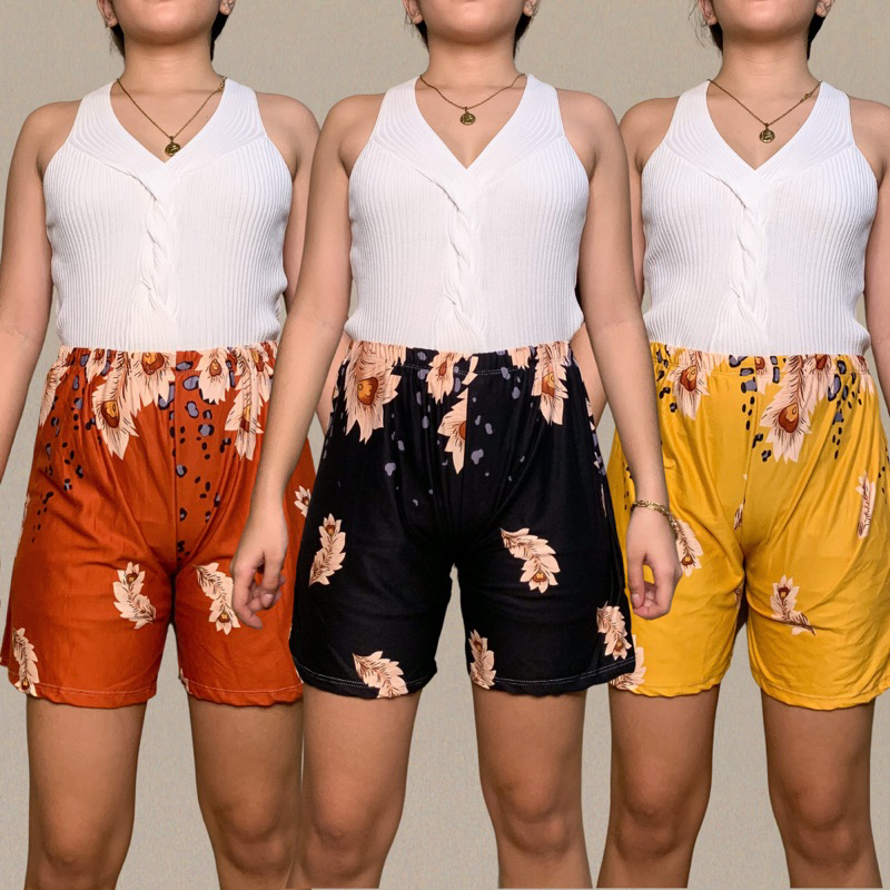 PRINTED SHORT PAMBAHAY fit up to XL | Shopee Philippines