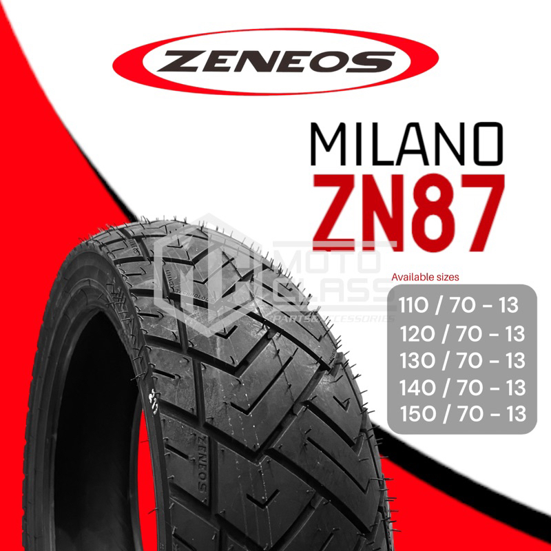 ZENEOS ZN87 MILANO TUBELESS TIRE WITH PITO & SEALANT380ML | Shopee ...