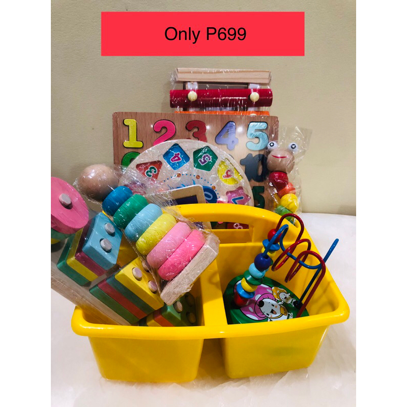 EDUCATIONAL TOY 8 PIECE SET BLOCKS CLOCKS XYLOPHONE | Shopee Philippines