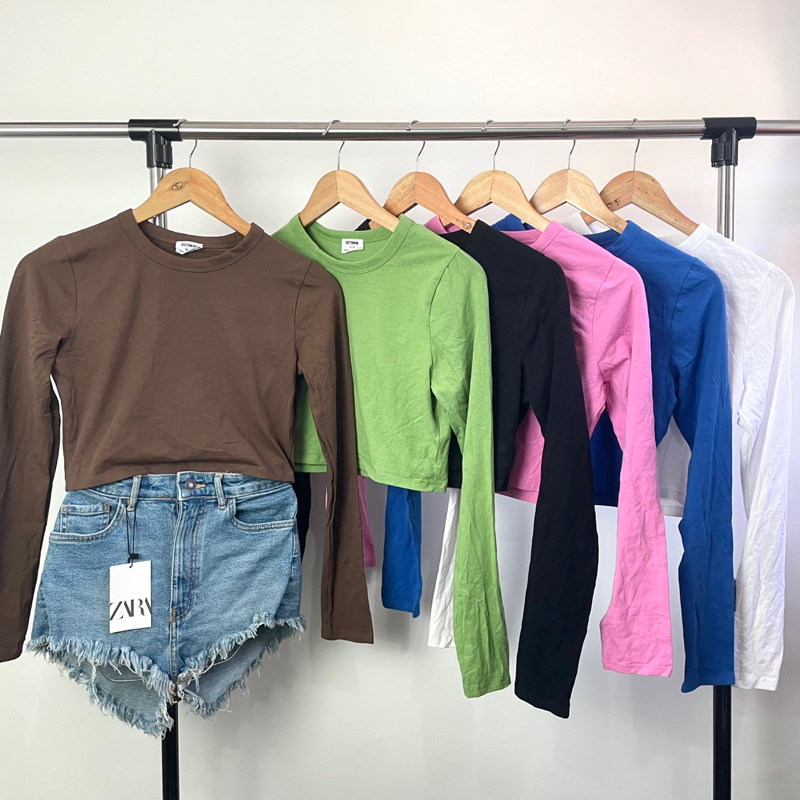 CO Basic Micro Tee Longsleeves (Authentic Over/runs) | Shopee Philippines