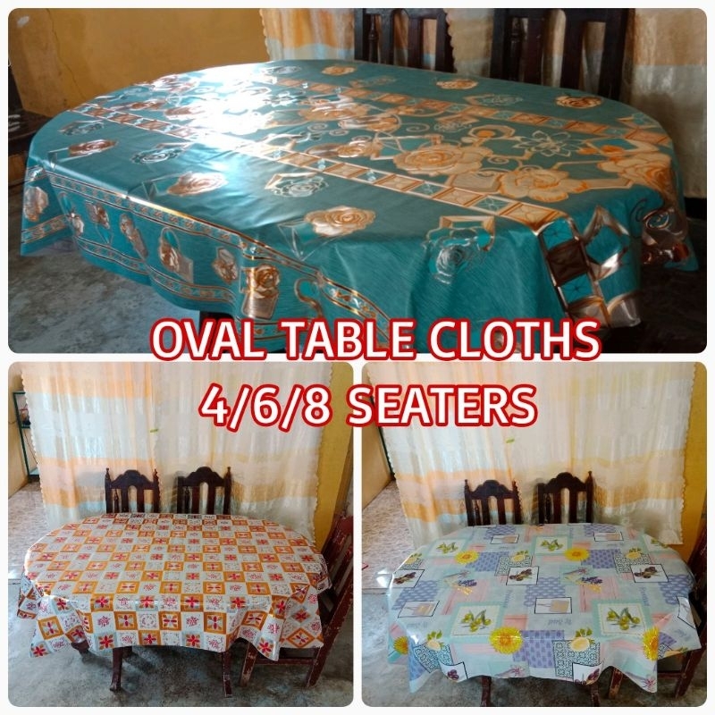 Table cloth mantel oval 4/6/8 seaters | Shopee Philippines