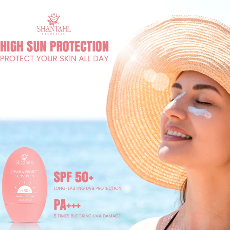 Shantahl Sunscreen Spf 50+ UV Sunshield Sunblock Cream High Protection ...