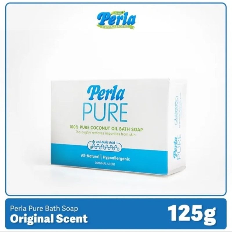 Pure Perla Bath Soap Hypo allergenic 100% pure coconut oil with lauric ...