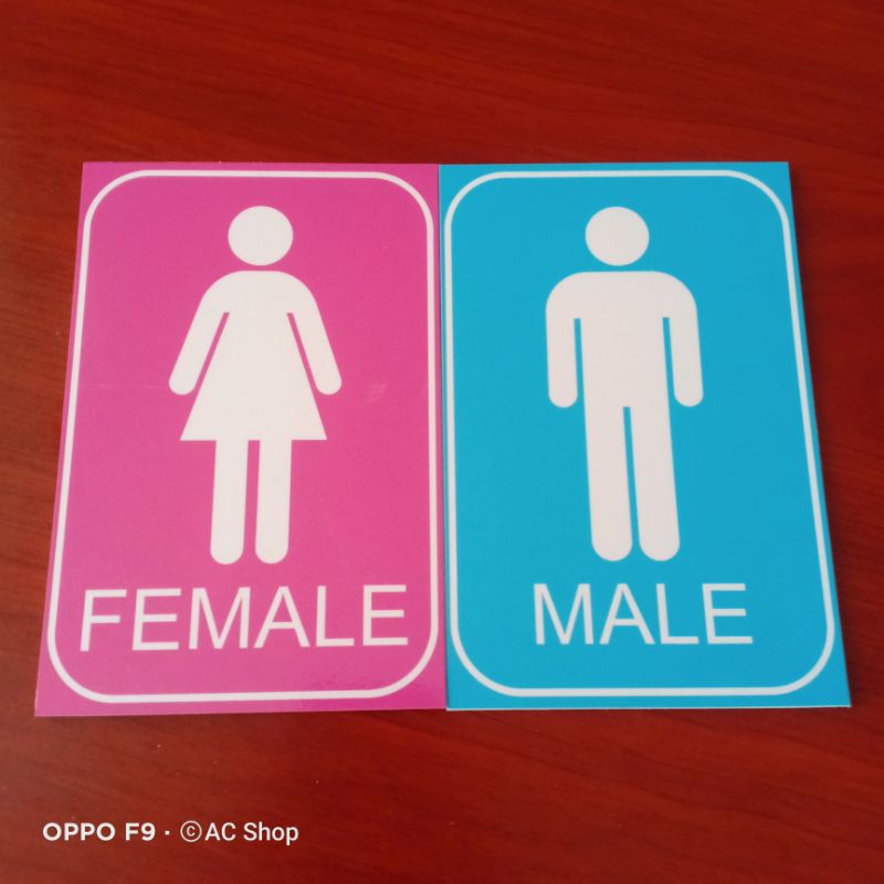 Comfort Room Signage in Sintra Board Customized | Shopee Philippines