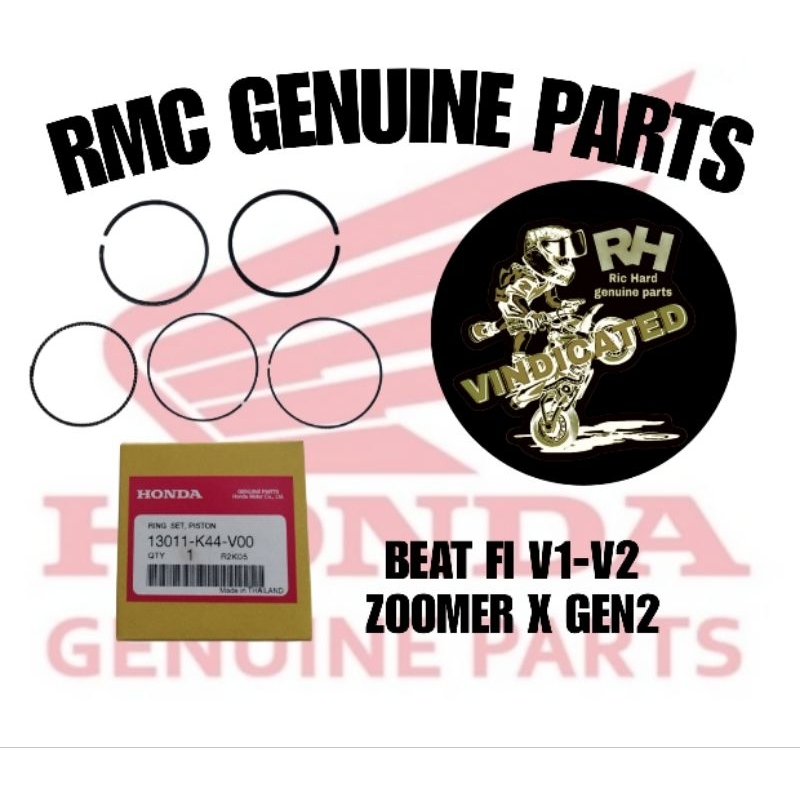 GENUINE PISTON RING ZOOMER X - BEAT FI | Shopee Philippines