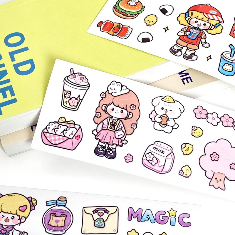 Cartoon design Sticker Thermos Plastic Cup Creative Sticker Waterproof ...
