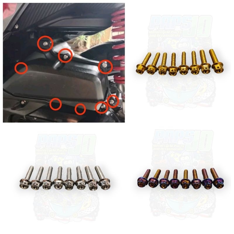 AIRBOX BOLT SET MIO I 125/M3/MIO GEAR/SOUL I 125 8PCS | Shopee Philippines