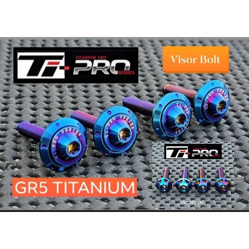 Titanium Gr5 Ti-PRO nmax windshield visor bolts. sold as set. (set of 4 ...