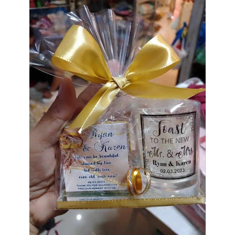 Shot Glass with Glass Frame ( 20pcs Minimum Order) | Shopee Philippines