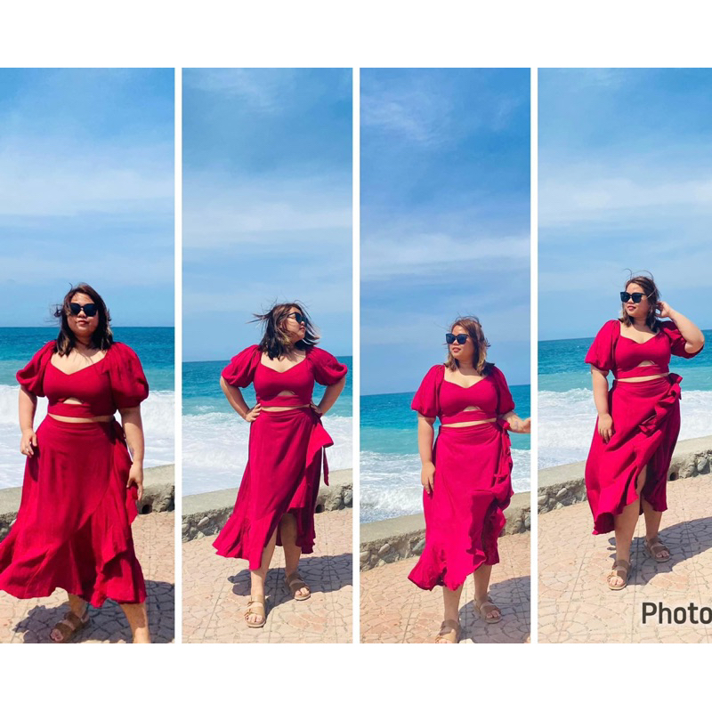 Elise Coords skirt Plus Size | Shopee Philippines
