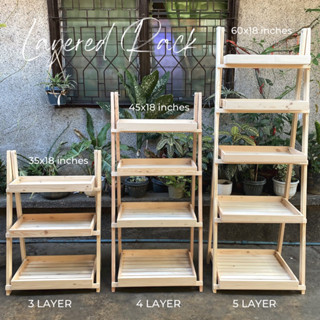 4 LAYER RACK- palochina wood | Shopee Philippines