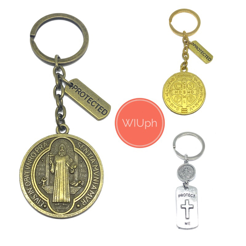 St. Benedict Protected / Protect Me Keychain | Shopee Philippines